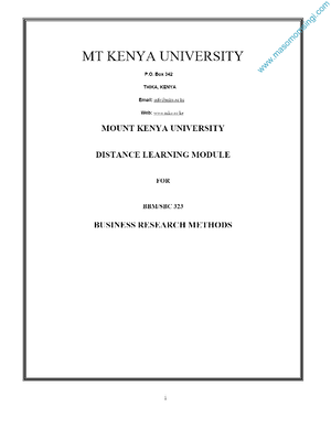 Attachment report - SCHOOL OF BUSINESS AND ECONOMICS DEPARTMENT OF ...