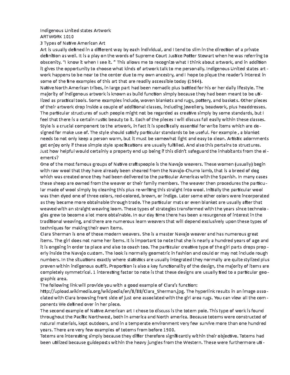 ART 101 0 Three Examples of Native American Art - Indigenous United ...