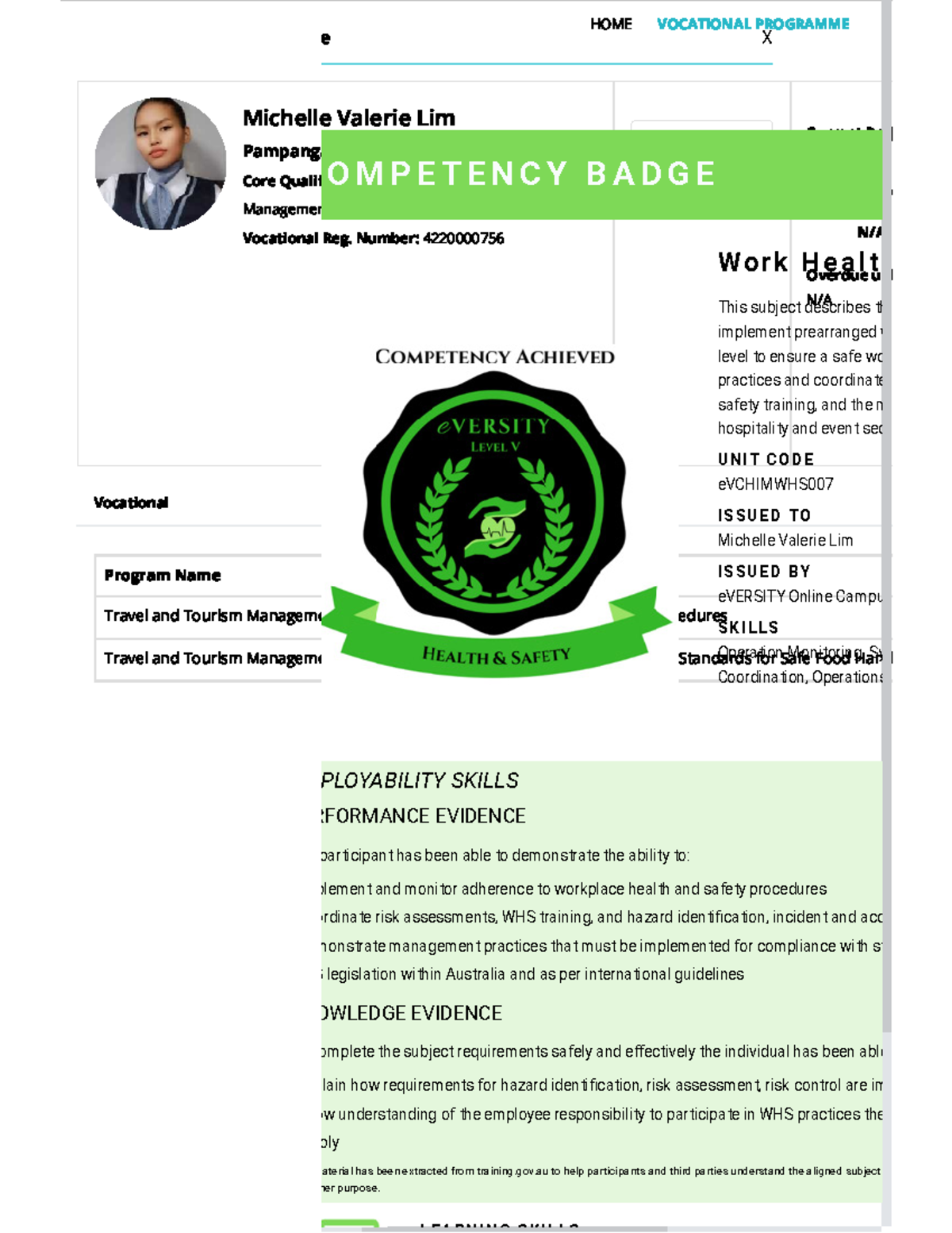 Engage 2Serve Vocational Program - Michelle Valerie Lim Pampanga Campus ...