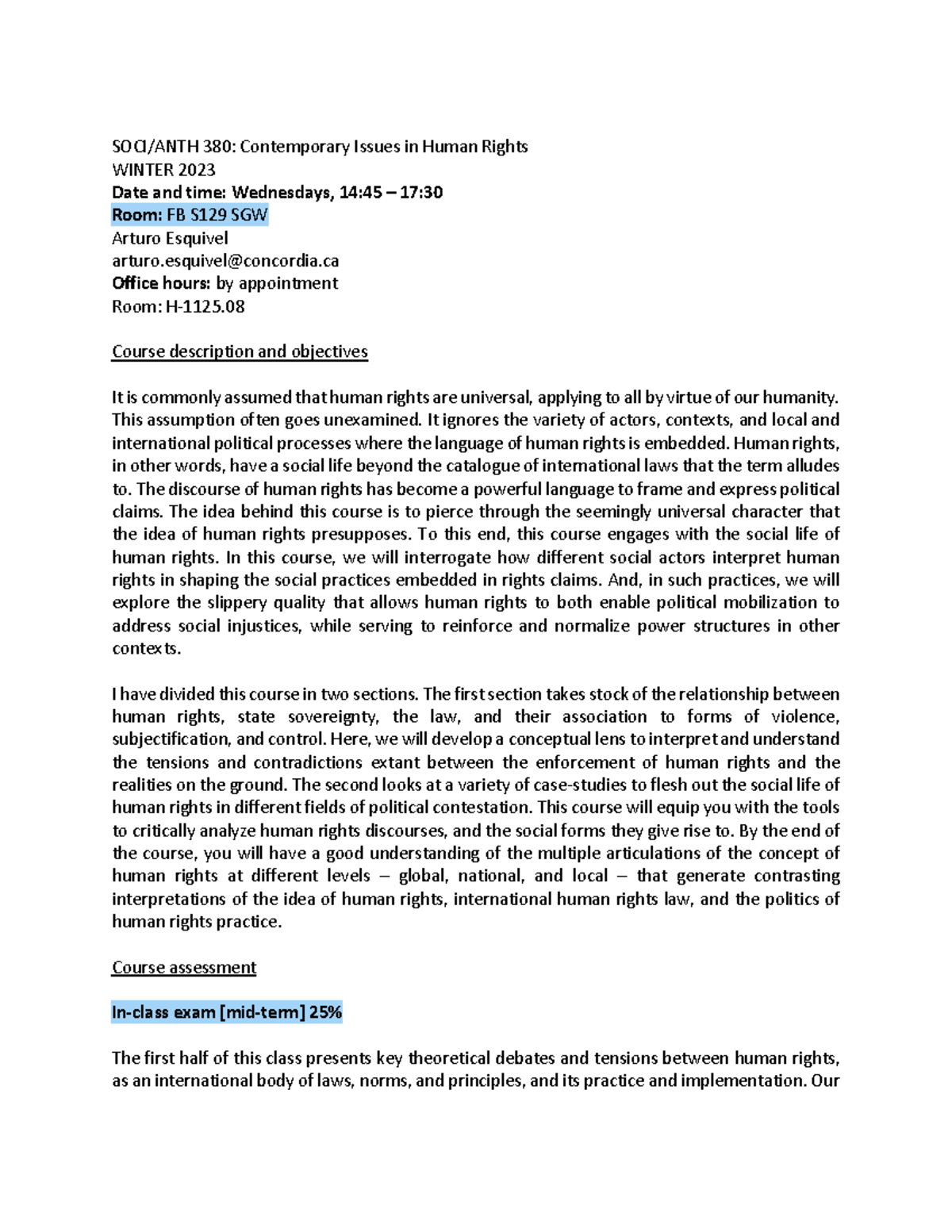 SOCI ANTH 380 D2 - THE OUTLINE - SOCI/ANTH 380: Contemporary Issues in ...