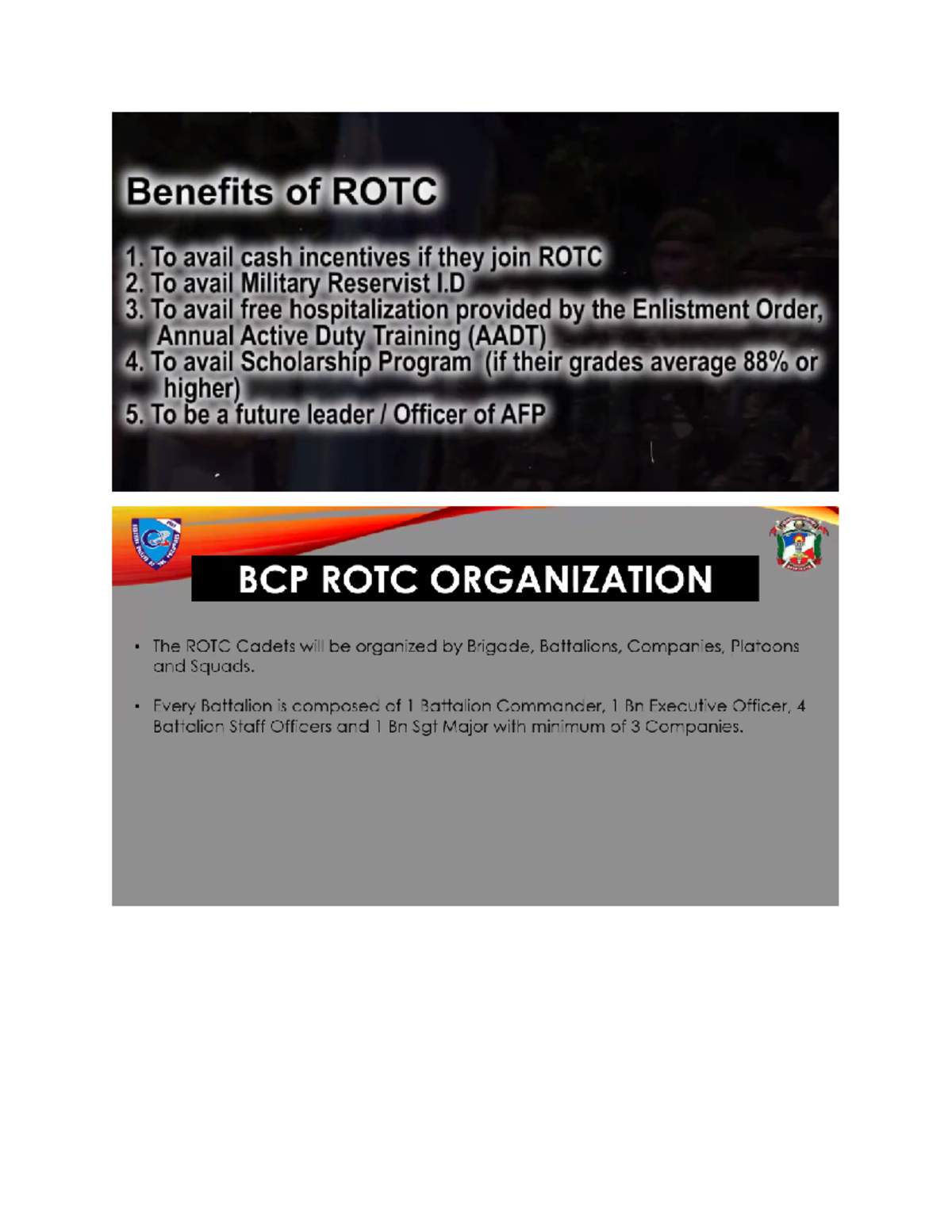 ROTC - dfgasdgasdsdsd - Bachelor of Science in Information Technology ...