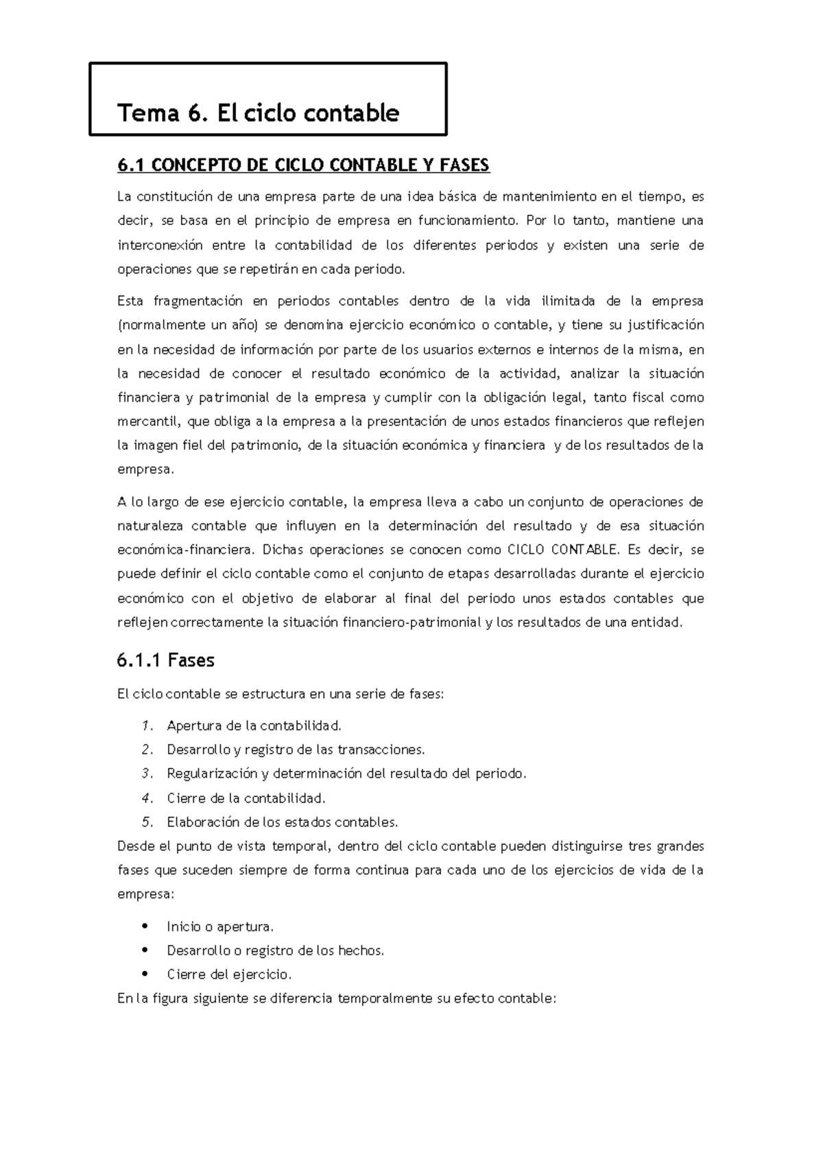 Tema 6 - trhyyyhyhj - Tema 6. El ciclo contable 6 CONCEPTO DE CICLO ...