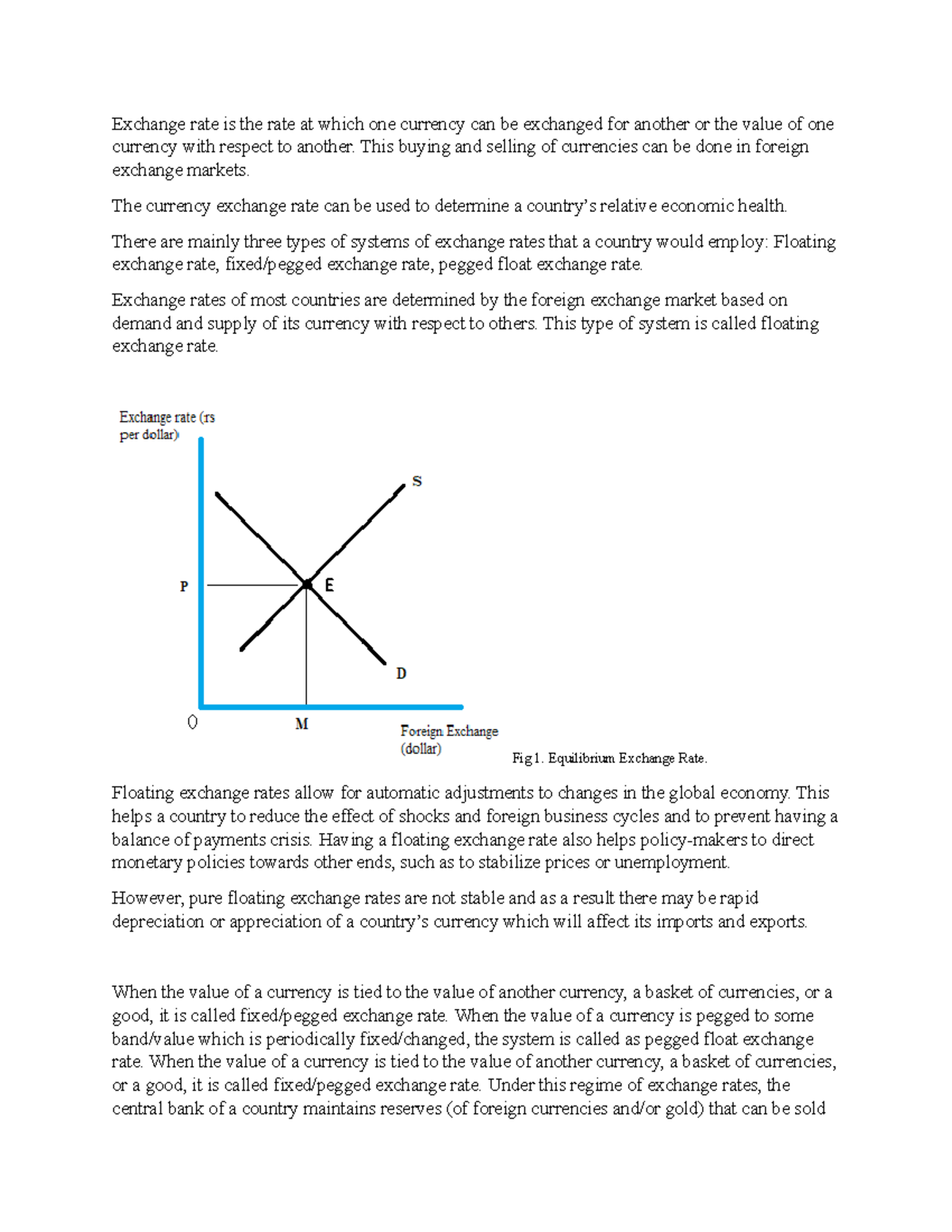 Exchange rate - This buying and selling of currencies can be done in ...