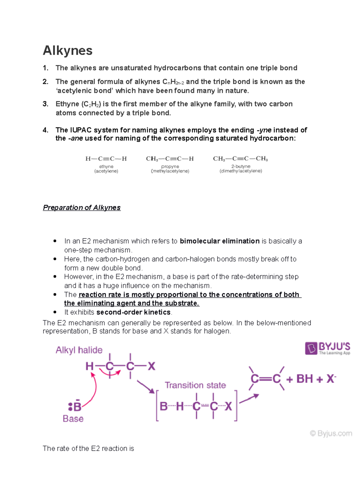 Alkynes - organic chemistry - Alkynes The alkynes are unsaturated ...