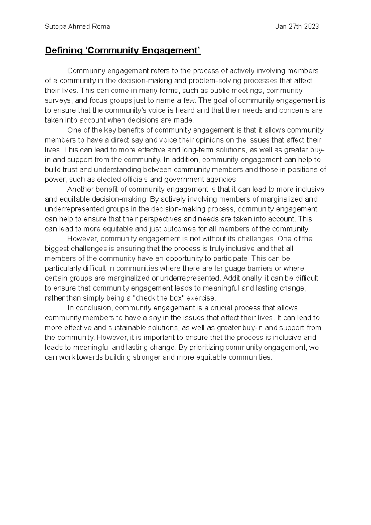 CSE270 assignment 1 - essay - Sutopa Ahmed Roma Jan 27th 2023 Defining ...