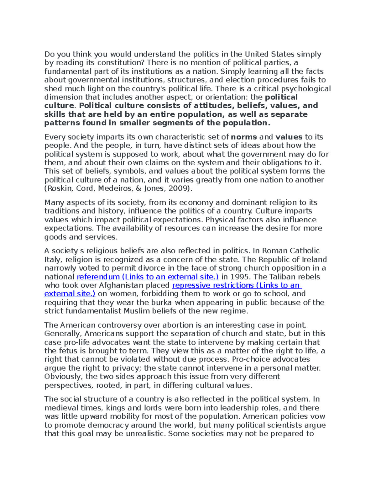 Note s politics 101 modue 5 - Do you think you would understand the ...