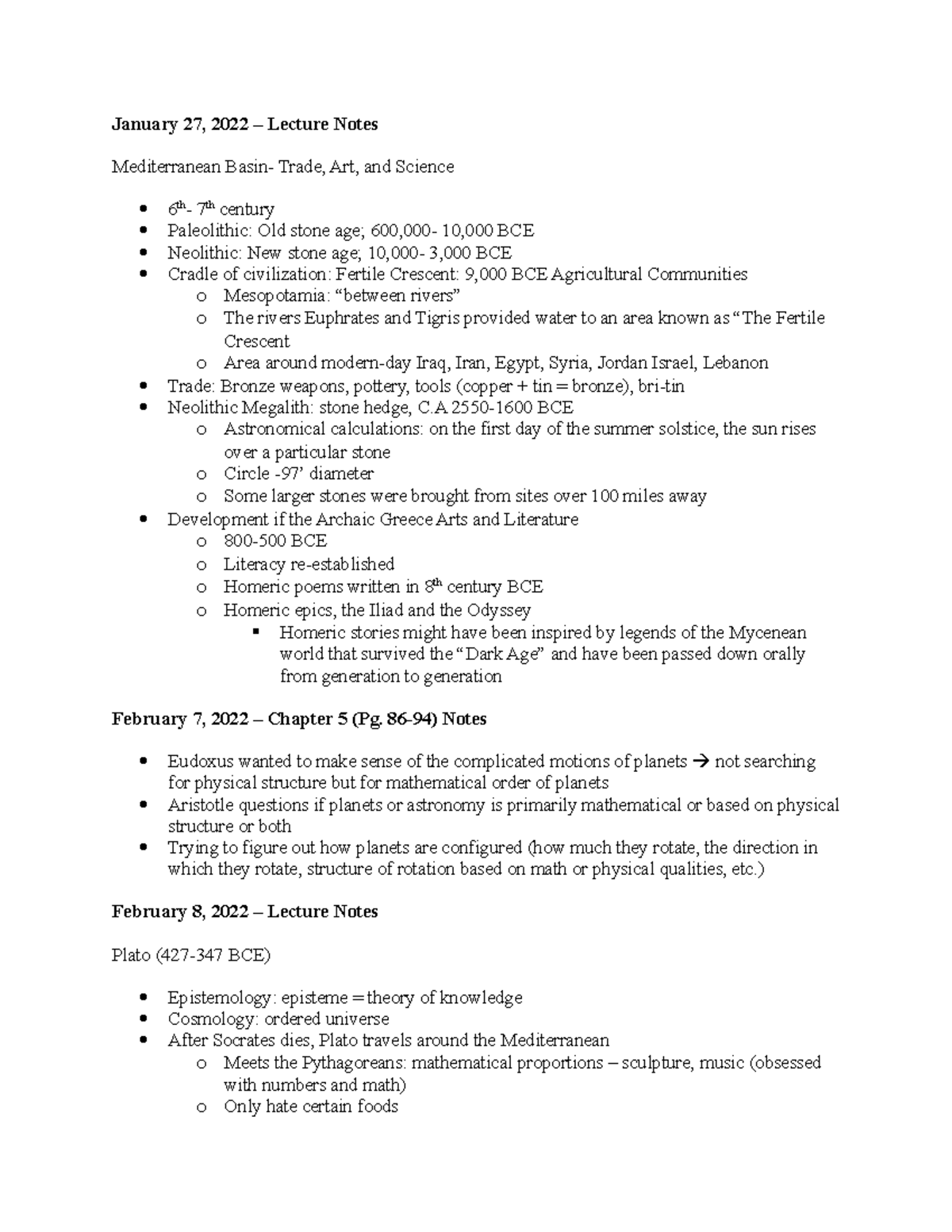 LBST 302A - Notes - January 27, 2022 – Lecture Notes Mediterranean ...