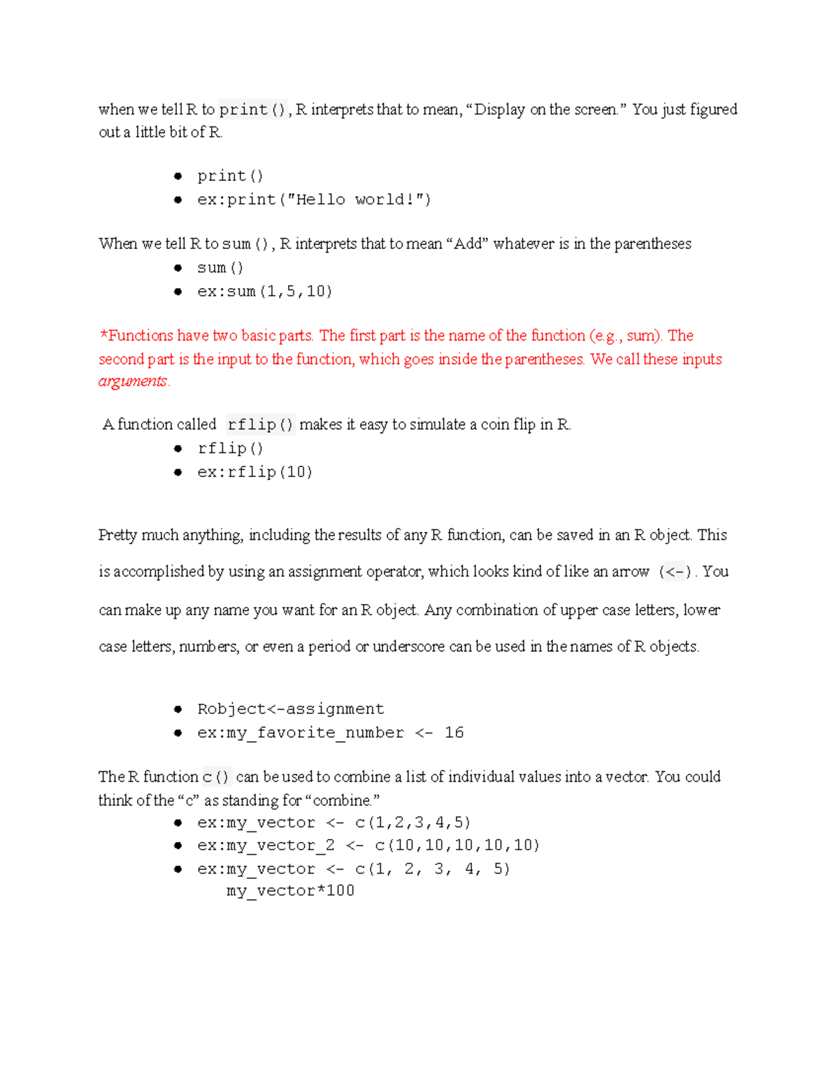 Psych 100a ch.1 code - chapter 1 code - when we tell R to print(), R ...