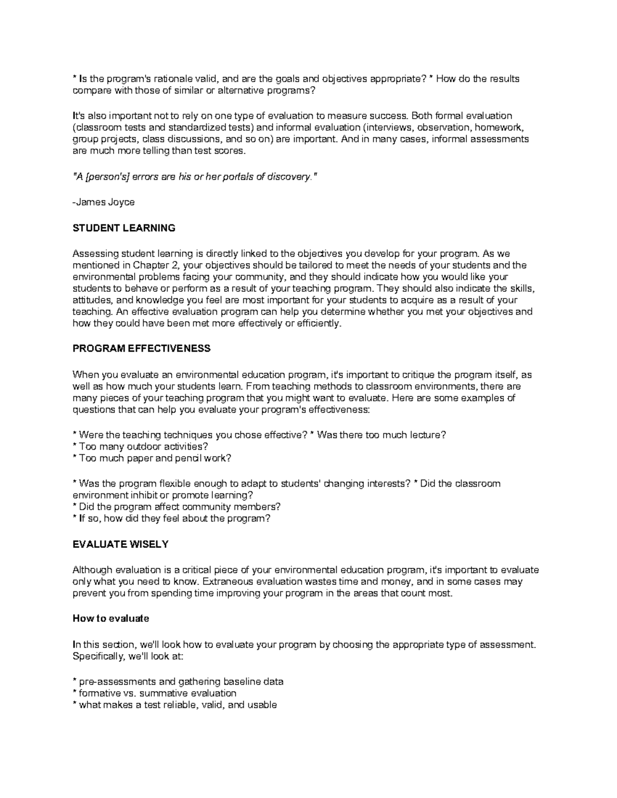 BBB 1 - n.a - Is the program's rationale valid, and are the goals and ...