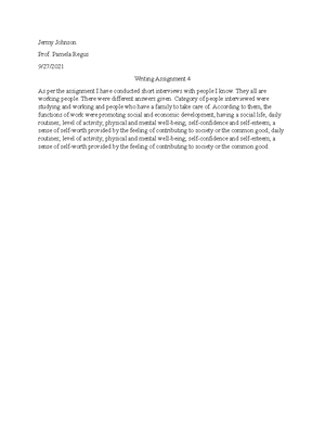 Sociology writing assignment 7 - SOCI 1101 - Georgia Gwinnett - Studocu