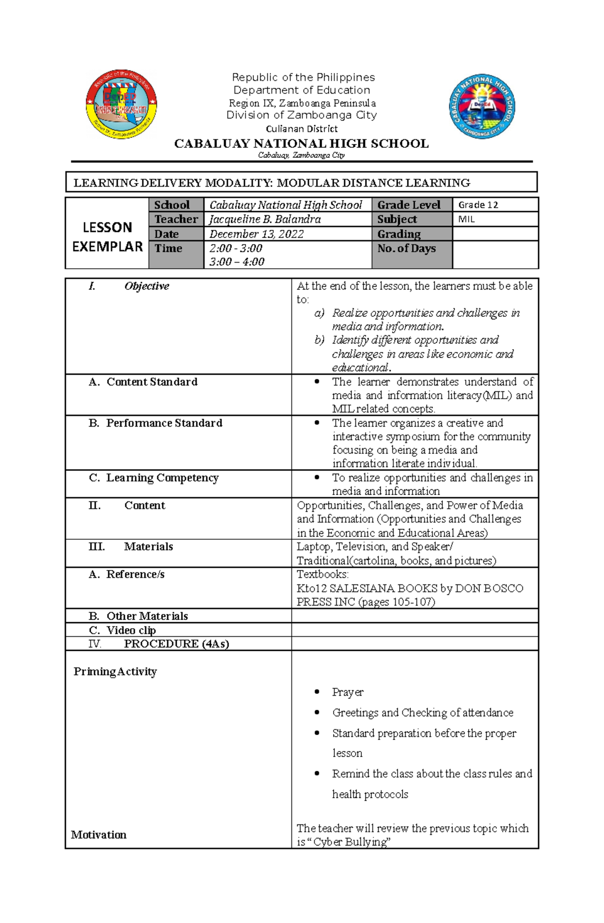 Dl P1 - These documents are beneficial. - Republic of the Philippines ...
