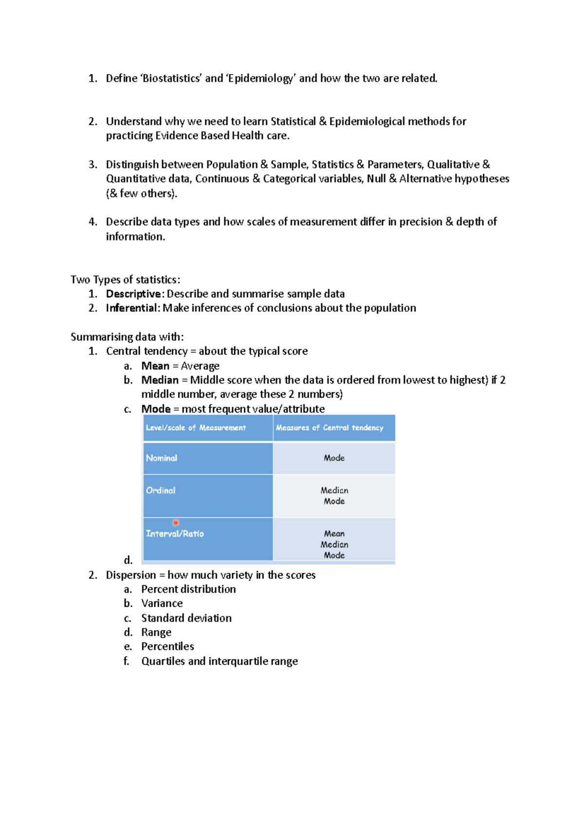 Week 1 - these are week one notes for this unit that i wrote from the ...