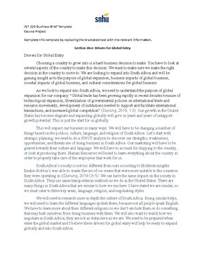 INT 220 Module Three Assignment - Remove this note before submitting your assignment.] Section ...