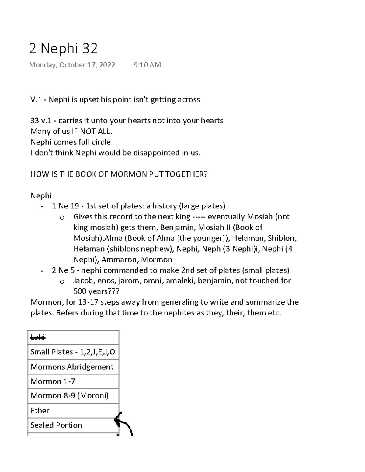 2 Nephi 32 - Byron Merrill - Class Material is derived from the Book of Mormon This Note - V ...