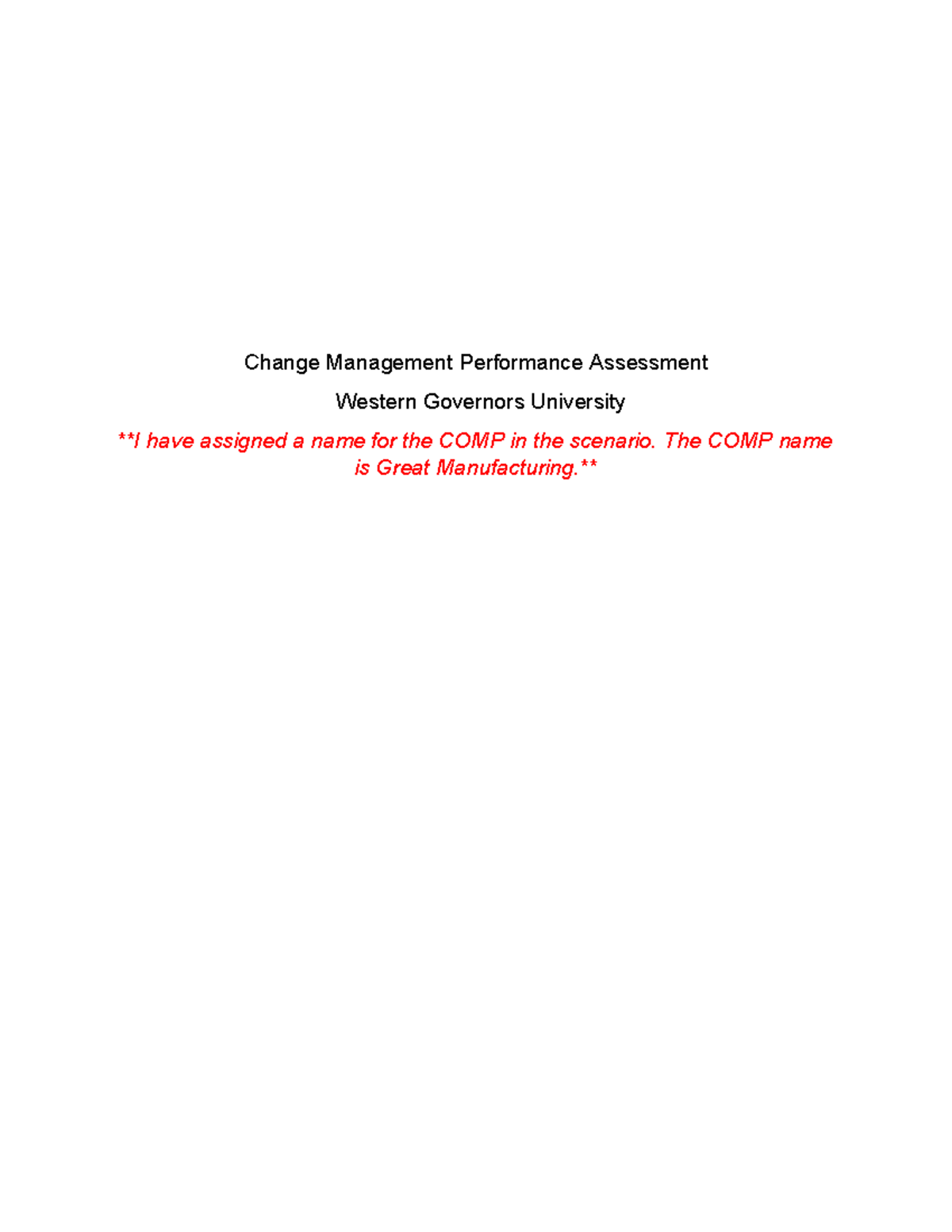 C721-Task Template - Change Management Performance Assessment Western ...