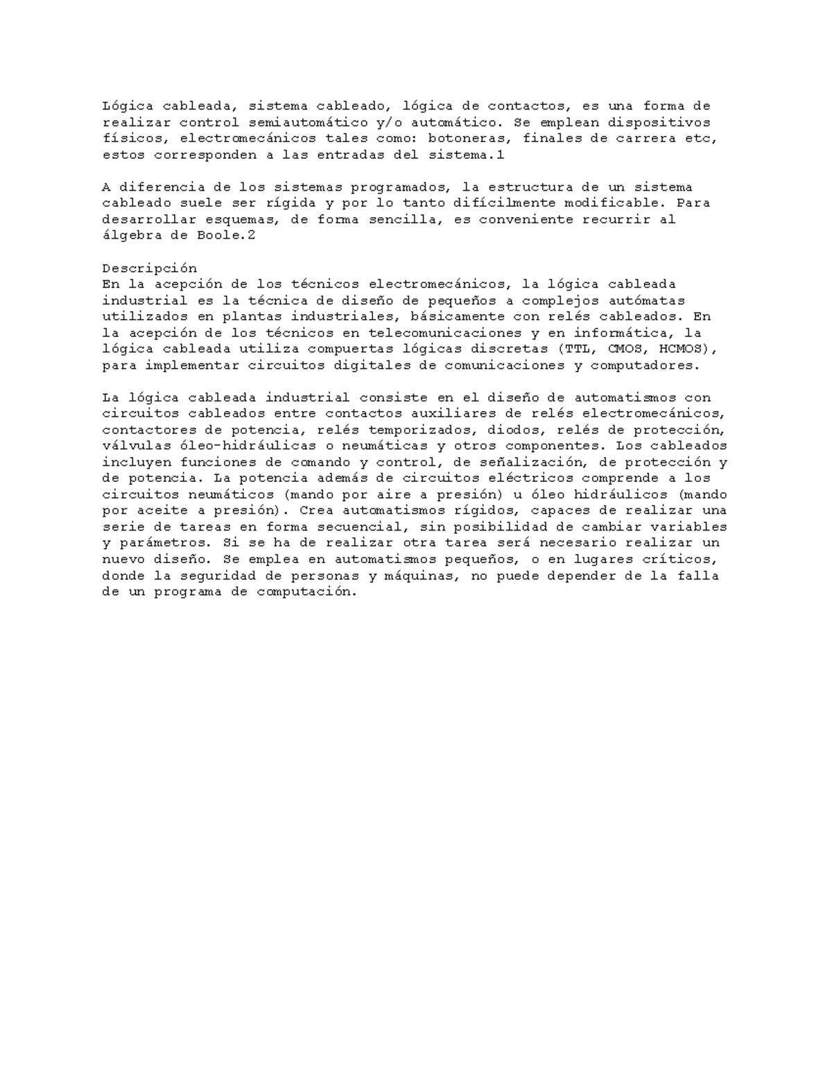 Electronica de computadoras - Lógica cableada, sistema cableado, lógica ...