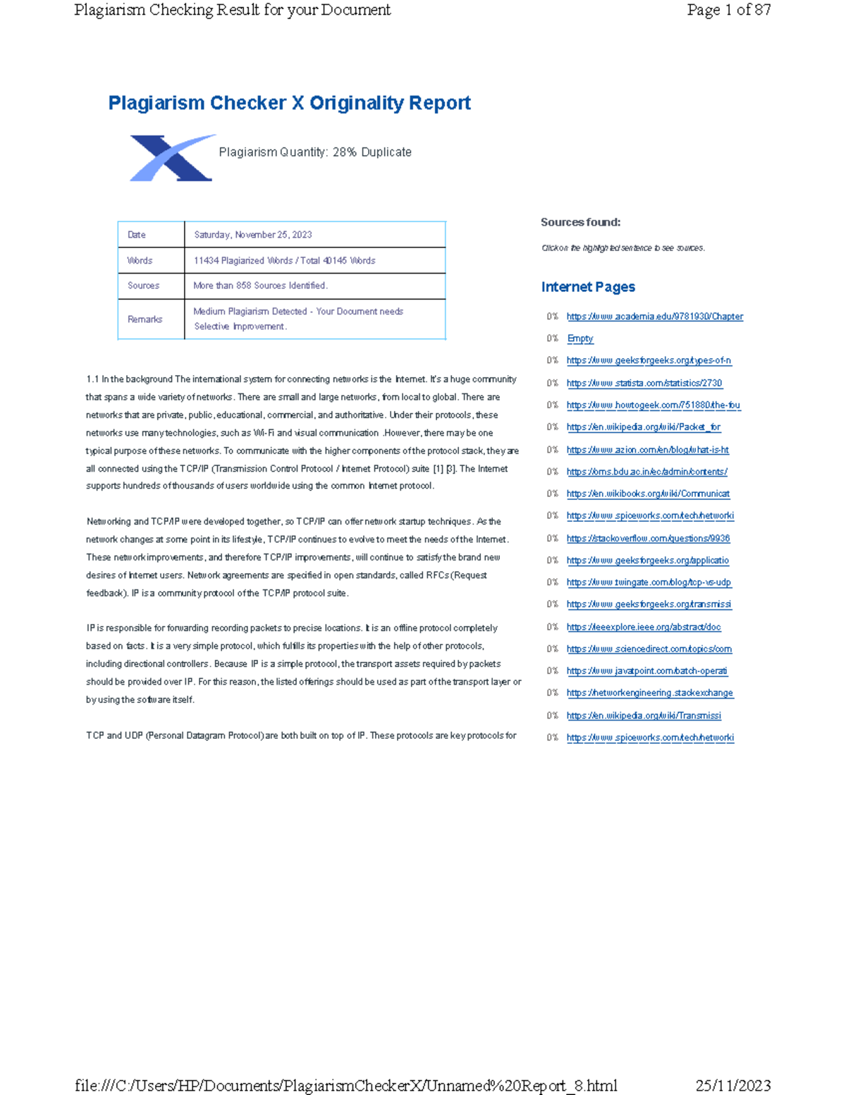 As - done - Plagiarism Checker X Originality Report Plagiarism Quantity ...