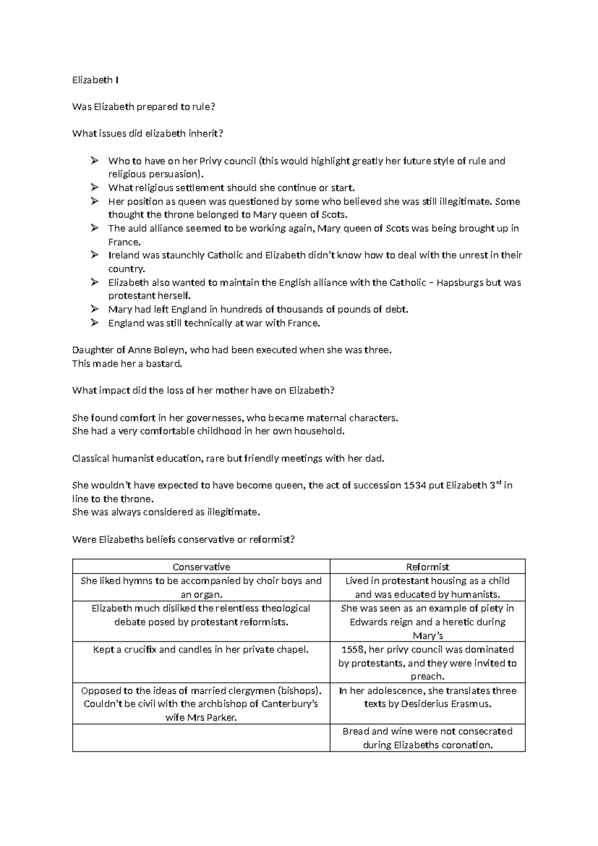 Early elizabeth - Elizabeth I Was Elizabeth prepared to rule? What ...