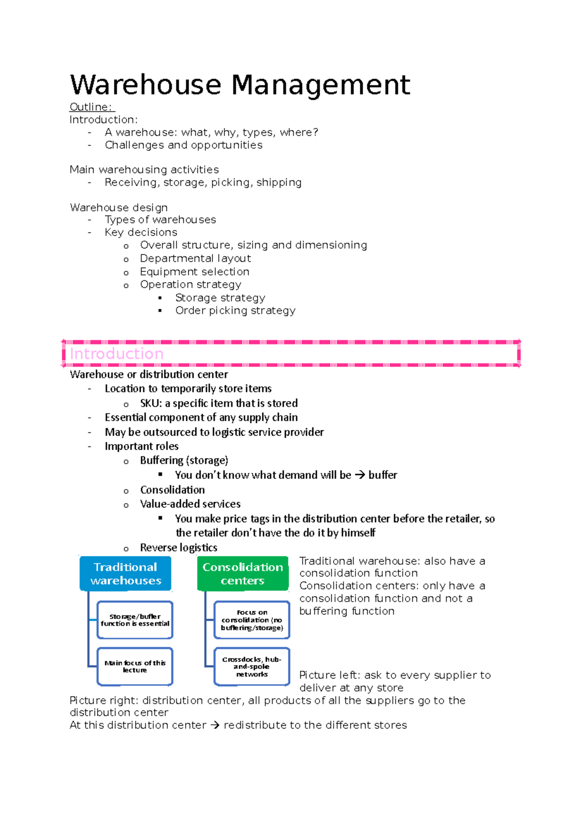 Warehouse Management - Supply Chain Logistics - Warehouse Management ...