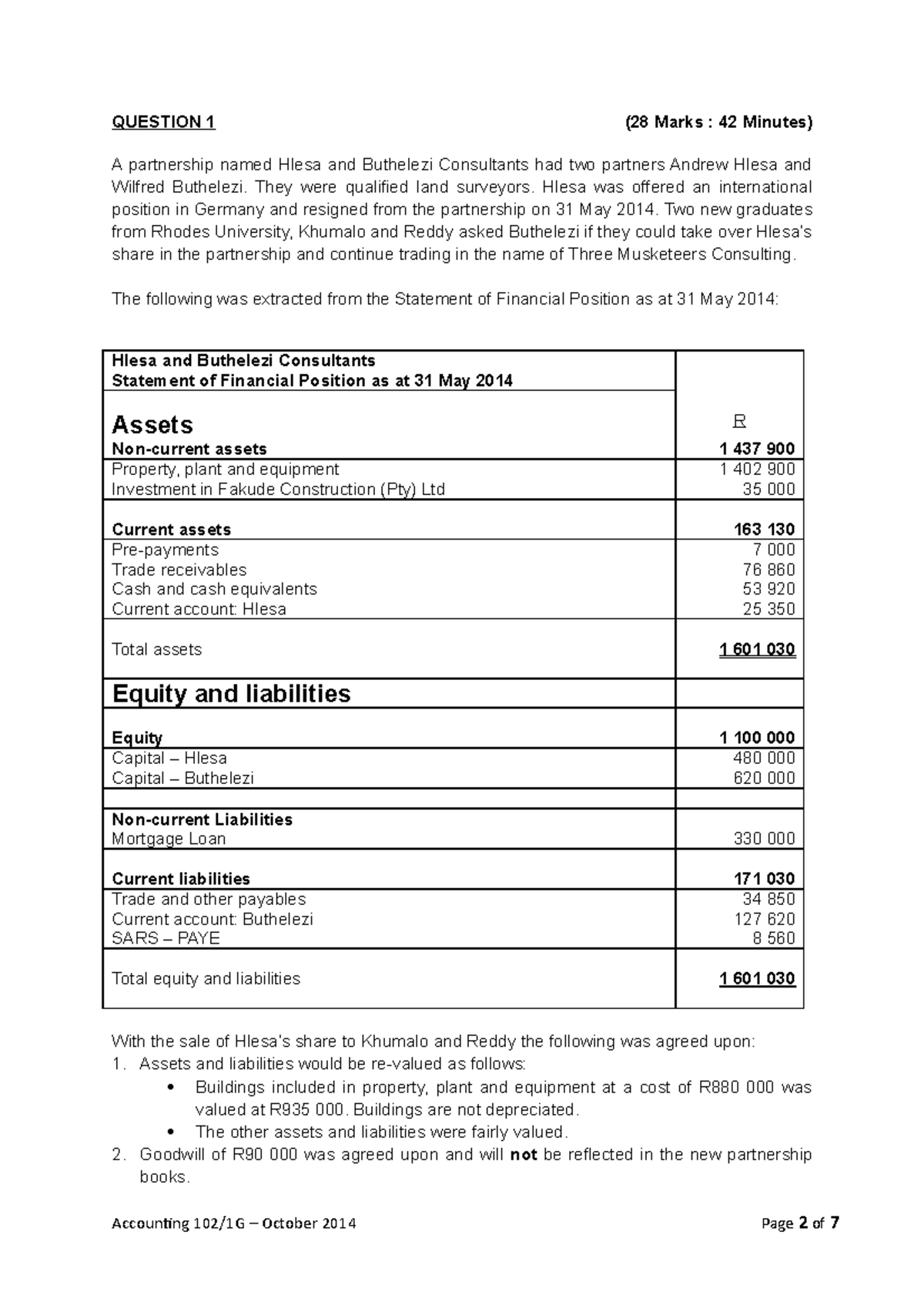 Test 2 102 2014 - TEST PAPERS FOR PRACTICE FOR STUDENTS DOING ...