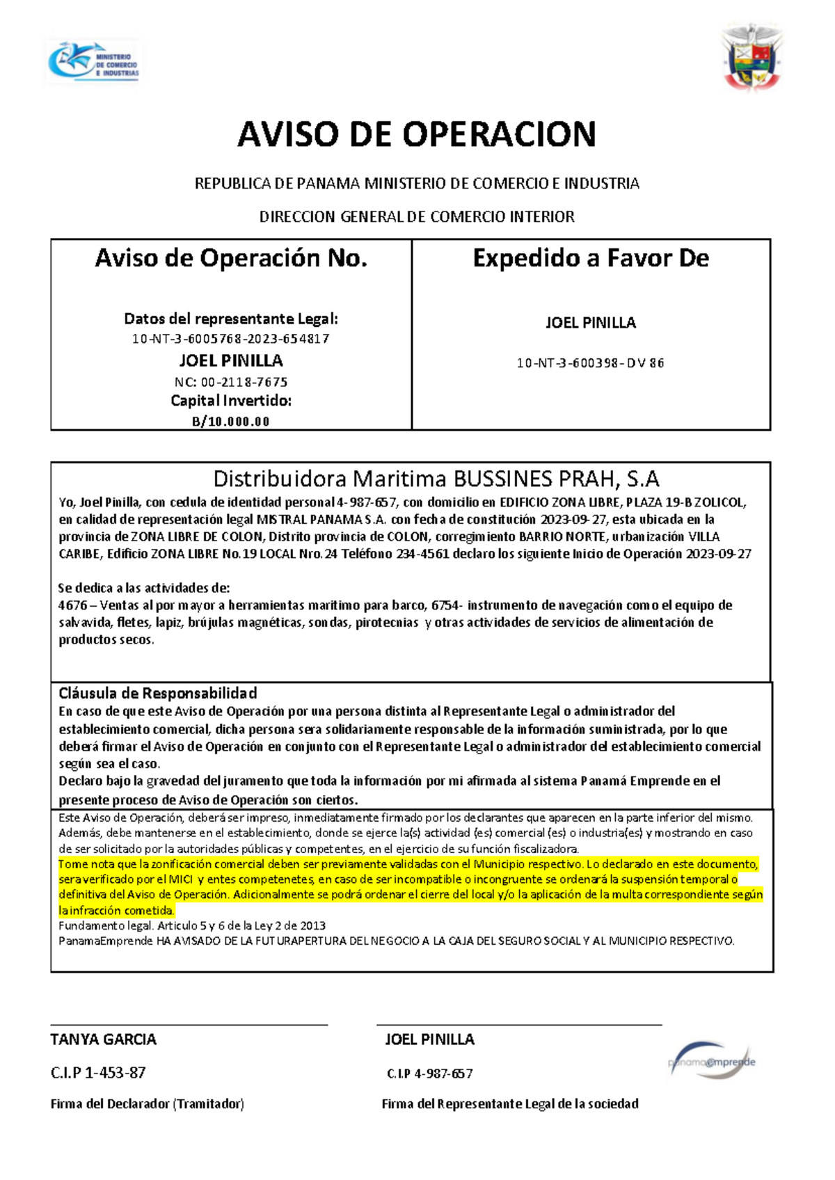 DERECHO CIVIL V - CREAR AVISO DE OPERACIONES - AVISO DE OPERACION ...