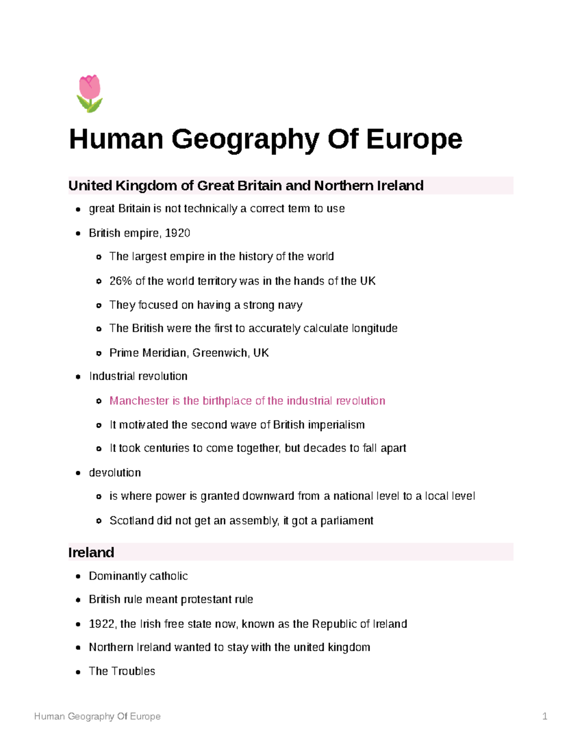 Human Geography Of Europe - Protestants IRA: Irish republic Army They ...