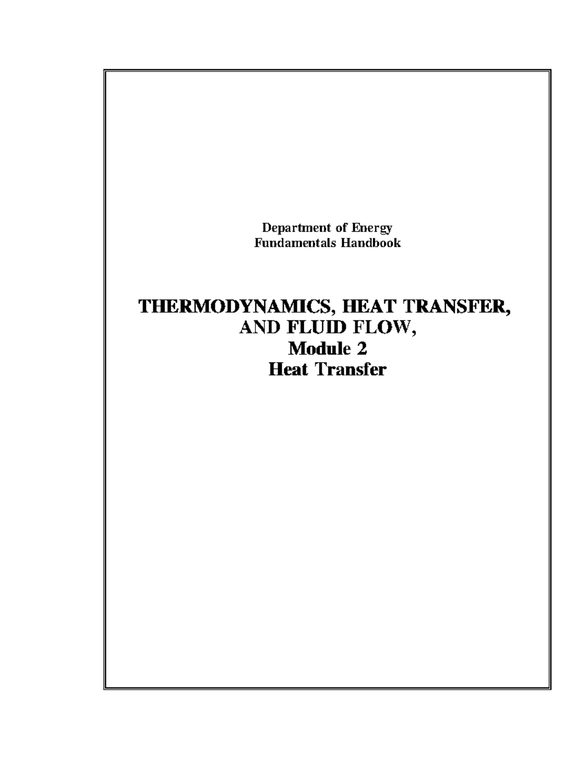 Heat Transfer Reviewer - Department of Energy Fundamentals Handbook ...