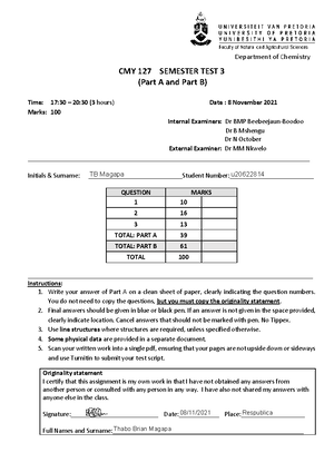 2019 Nov Exam 1 - Exam revision - Laerskool Van Dyk Primary Ekhurhuleni ...