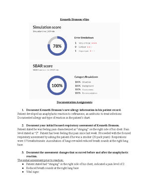 Doris Bowman VSim - Documentation & Guided Reflection Questions - VSim - Doris Bowman - Studocu
