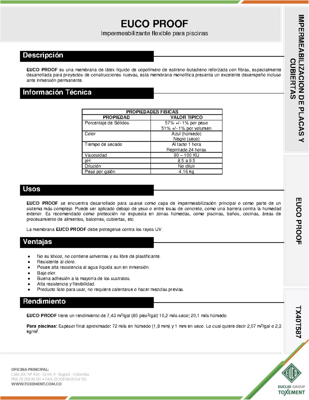 Euco-proof - producto para impermeabilizar enchape - EUCO PROOF ...