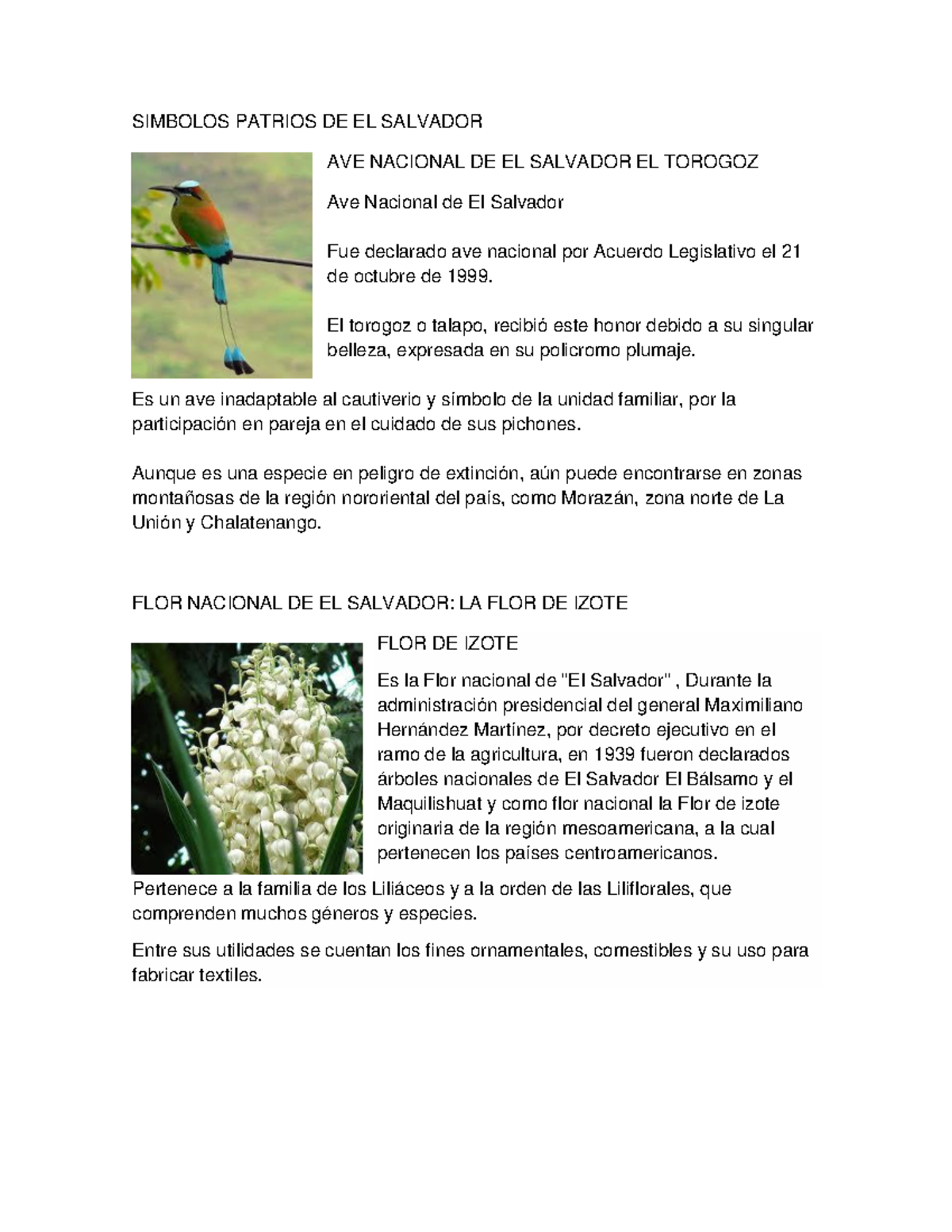 Scribd - simbolos patrios - SIMBOLOS PATRIOS DE EL SALVADOR AVE ...