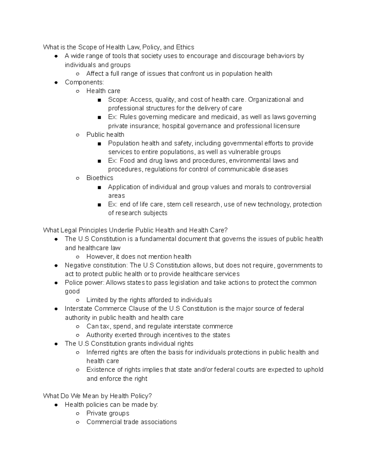 Community Health - Ch 5 Notes - HPER C366 - Indiana University - Studocu
