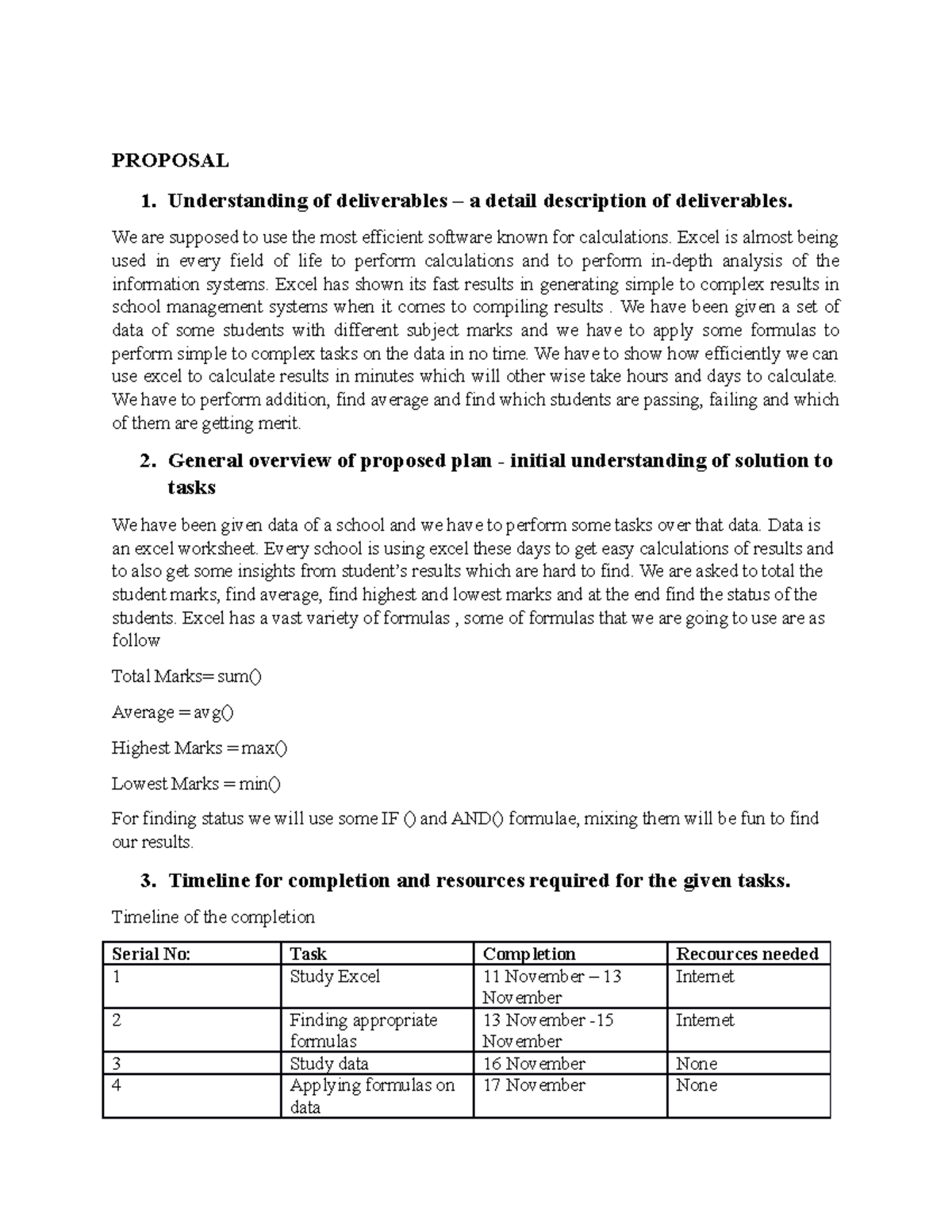 Rashid Hamdan Alkiyumi Oman- Proposal - PROPOSAL 1. Understanding of deliverables – a detail ...