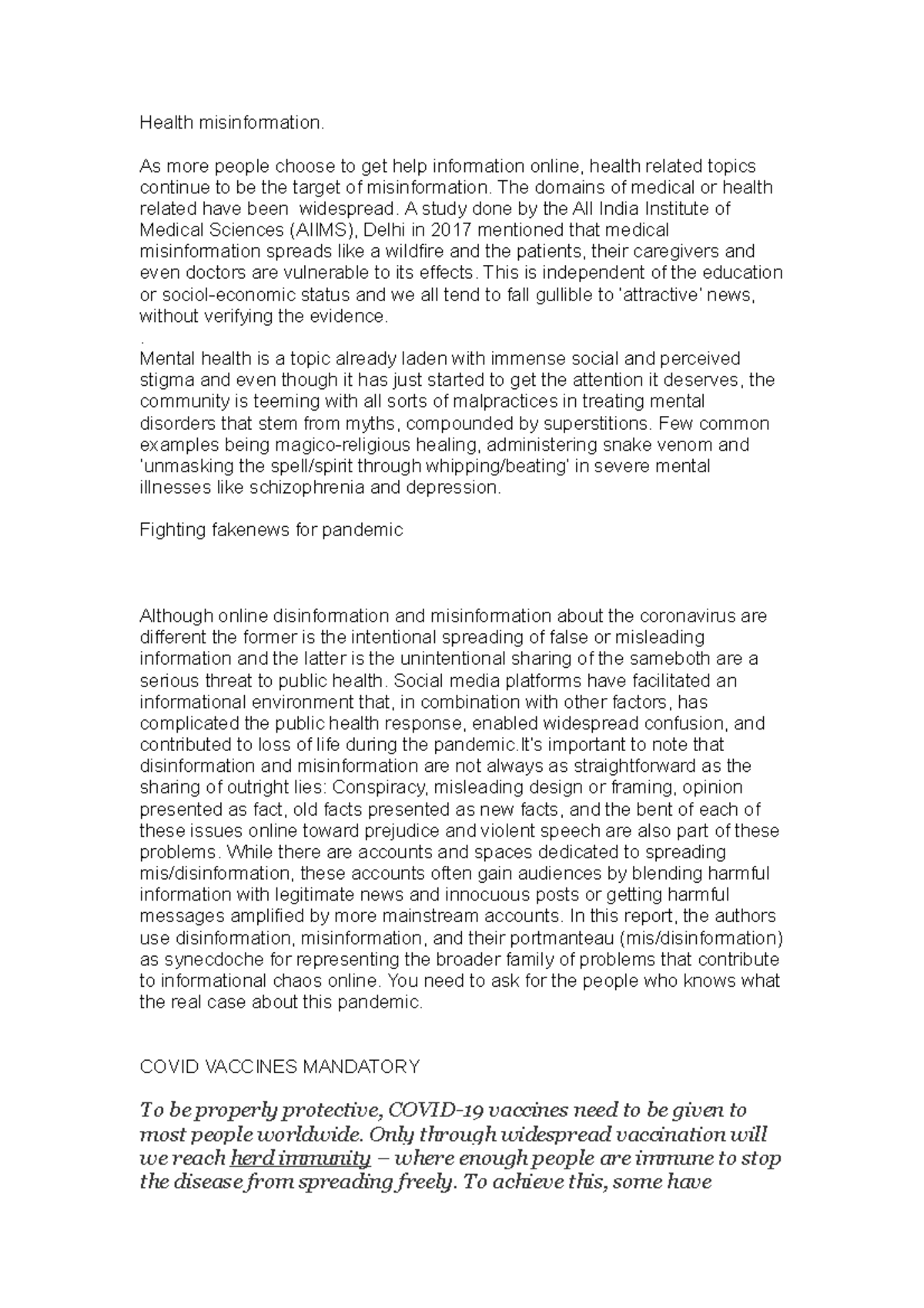 Health misinformation - As more people choose to get help information ...