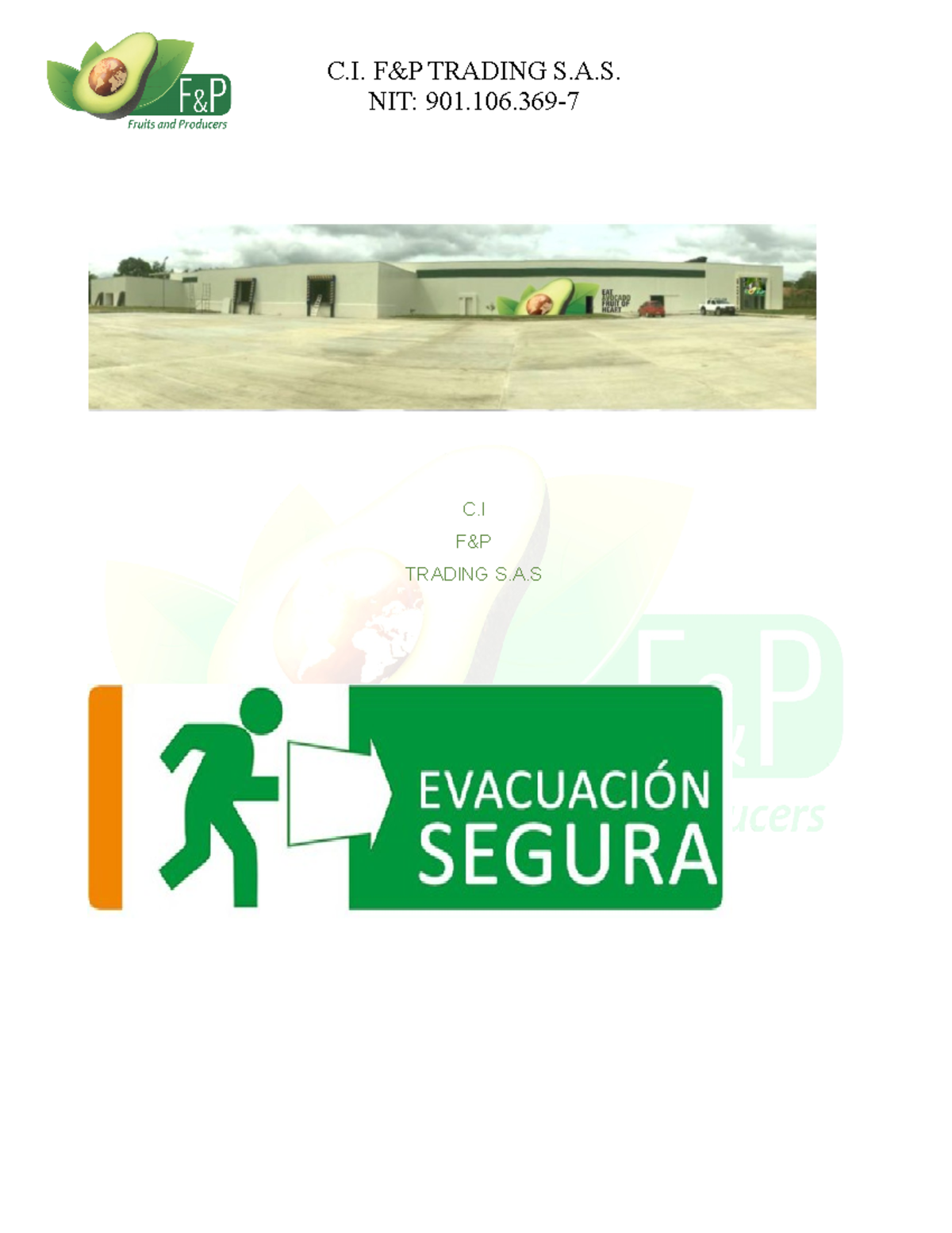 Traiding SAS - NIT: 901.106- C F&P TRADING S.A NIT: 901.106 ...