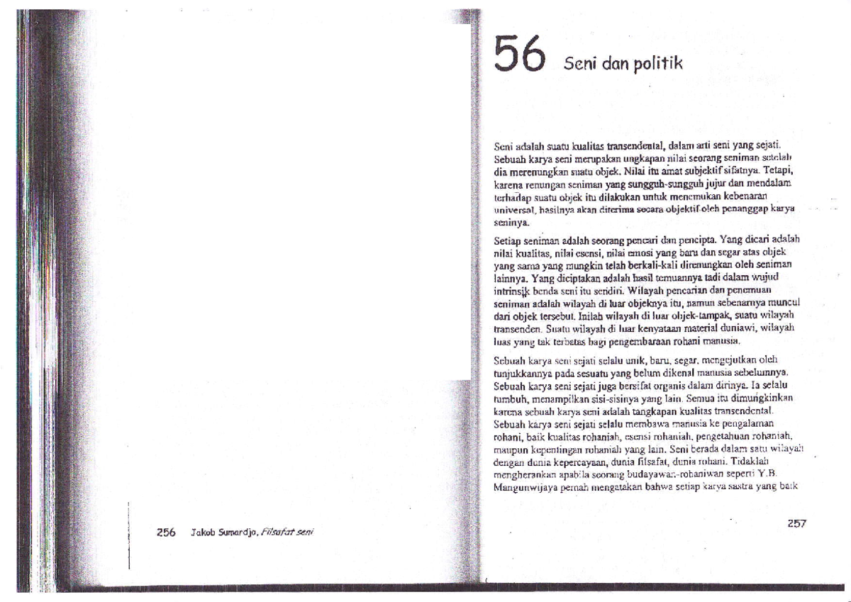 7. Seni dan Politik - 56 senidon politik Seni adalah suatu kualitas ...
