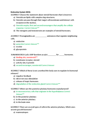 Lymphatic System MCQ - Lymphatic System MCQ 1CORRECT The walls of ...