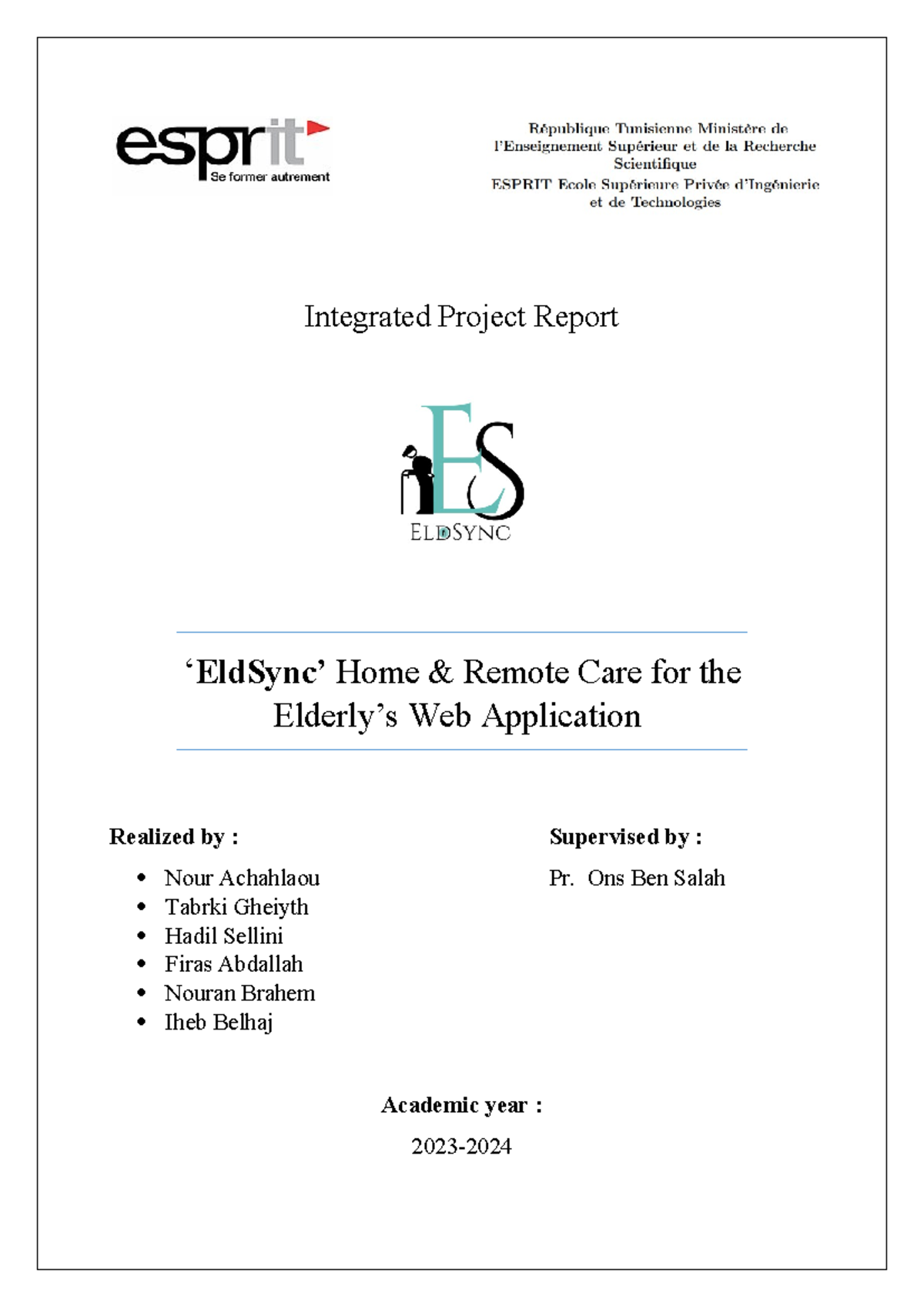 Eld Sync-2 - a report for a projet done in the university - Integrated ...