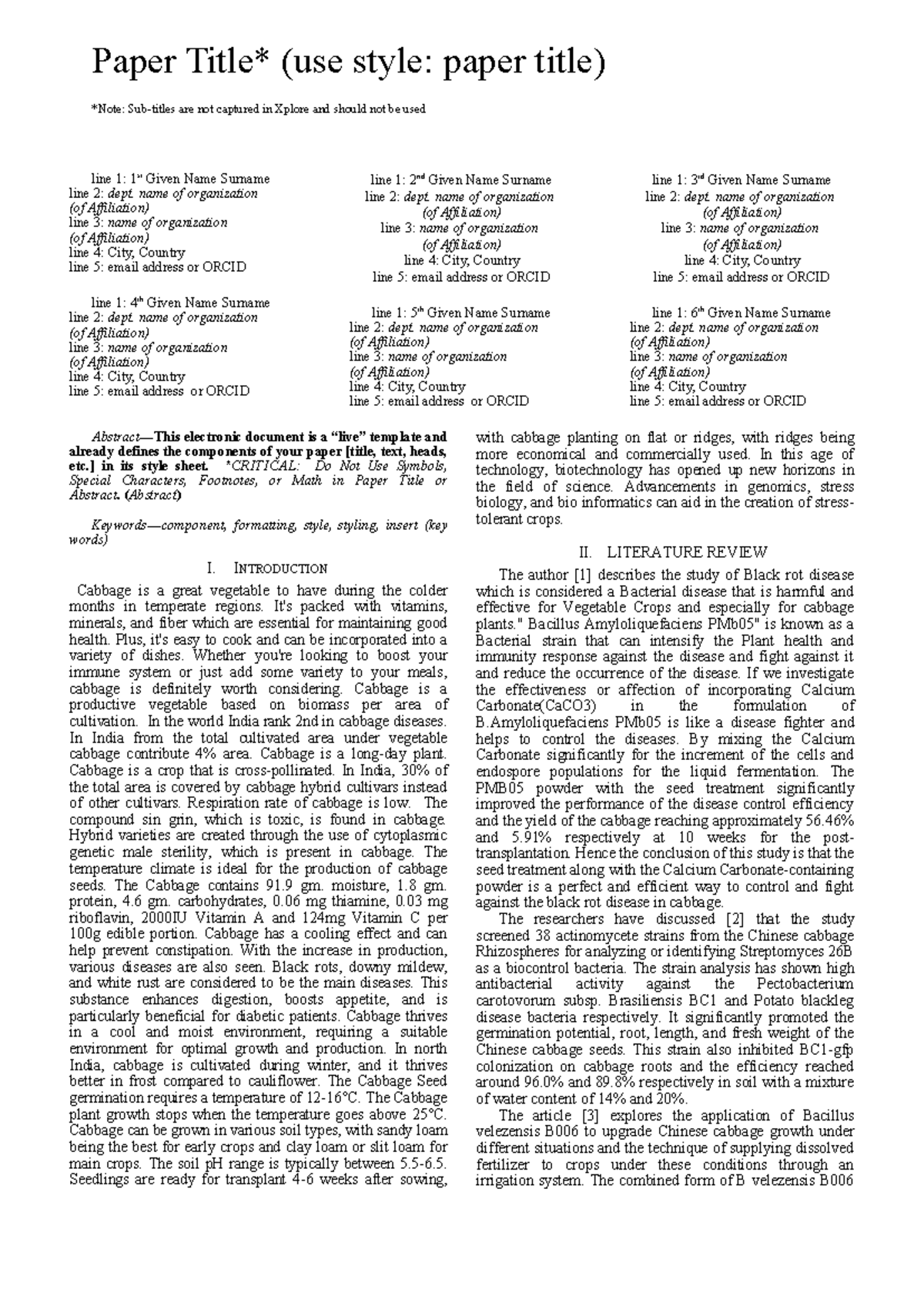 Tamplet research paper - Paper Title* (use style: paper title) *Note ...