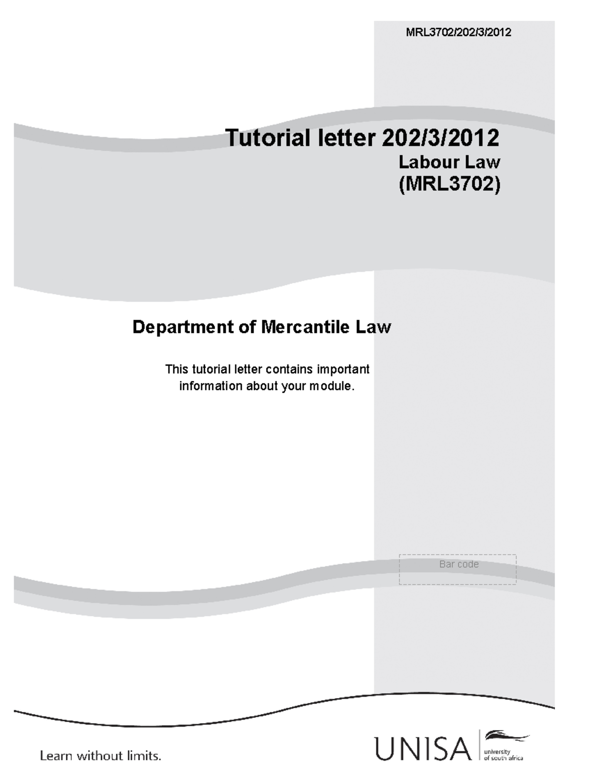 202 2012 2 e - Notes - MRL3702/202/3/2012 Tutorial letter 202/3/2012 ...