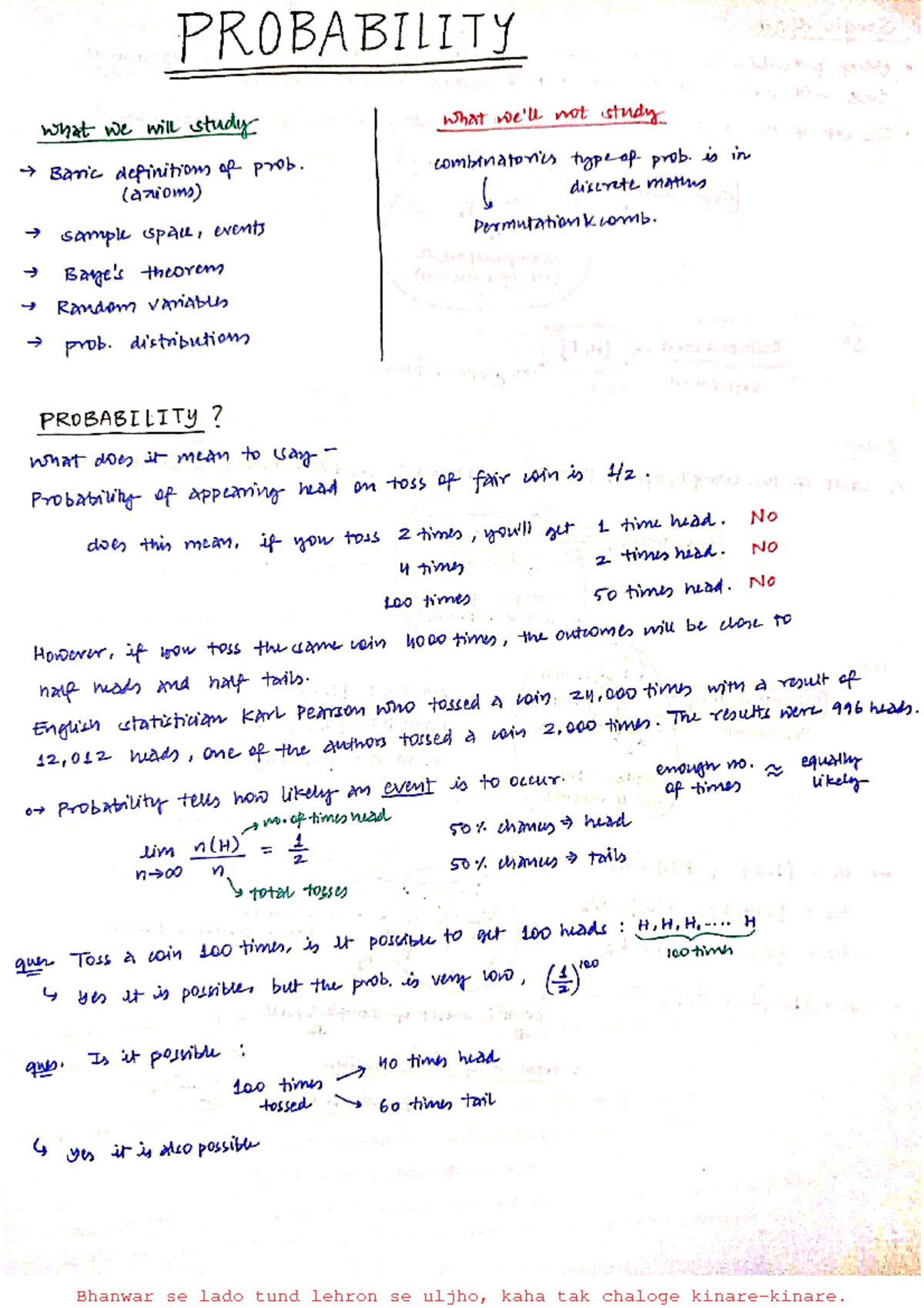 probability 1.pdf - B.Tech CSE (2nd Year) - Studocu
