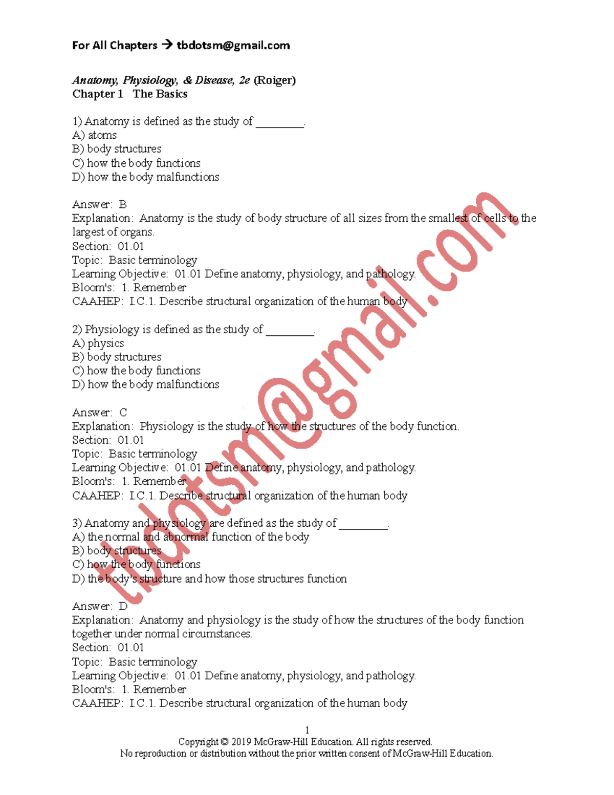 Anatomy, Physiology & Disease 2e roiger - Anatomy, Physiology ...
