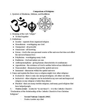 Chapter 7 - Summary The Worlds Religions: Our Great Wisdom Traditions ...
