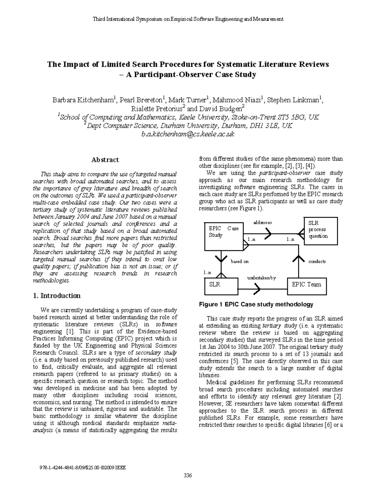 The impact of limited search procedures - The Impact of Limited Search ...