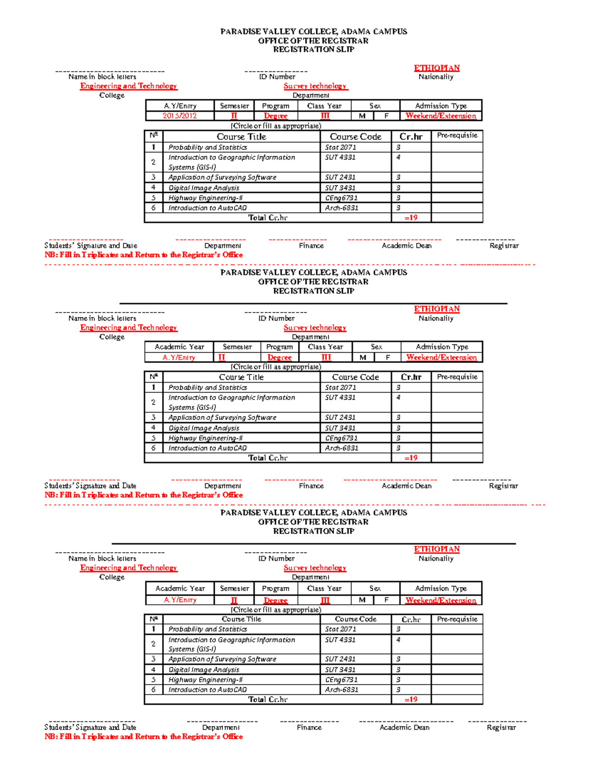 3st ,2nd,2015 sem slip Year Weekend - survey.docx g - PARADISE VALLEY ...