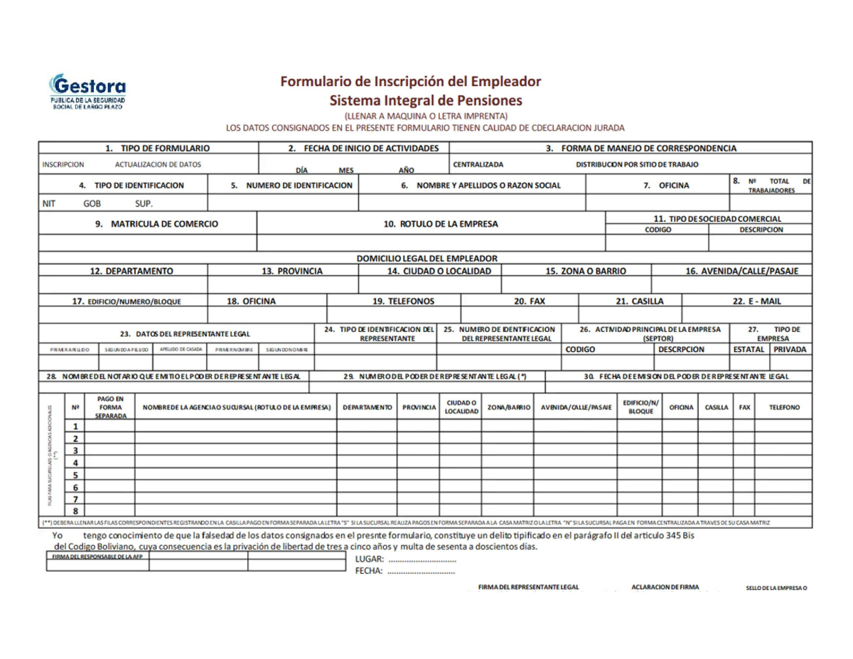 00. Formulario DE Inscripcion A LA Gestora Publica - Laboratorio II - Studocu
