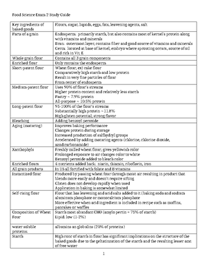 Food Science Exam 3 Study Guide - Food Science Exam 2 Study Guide ...