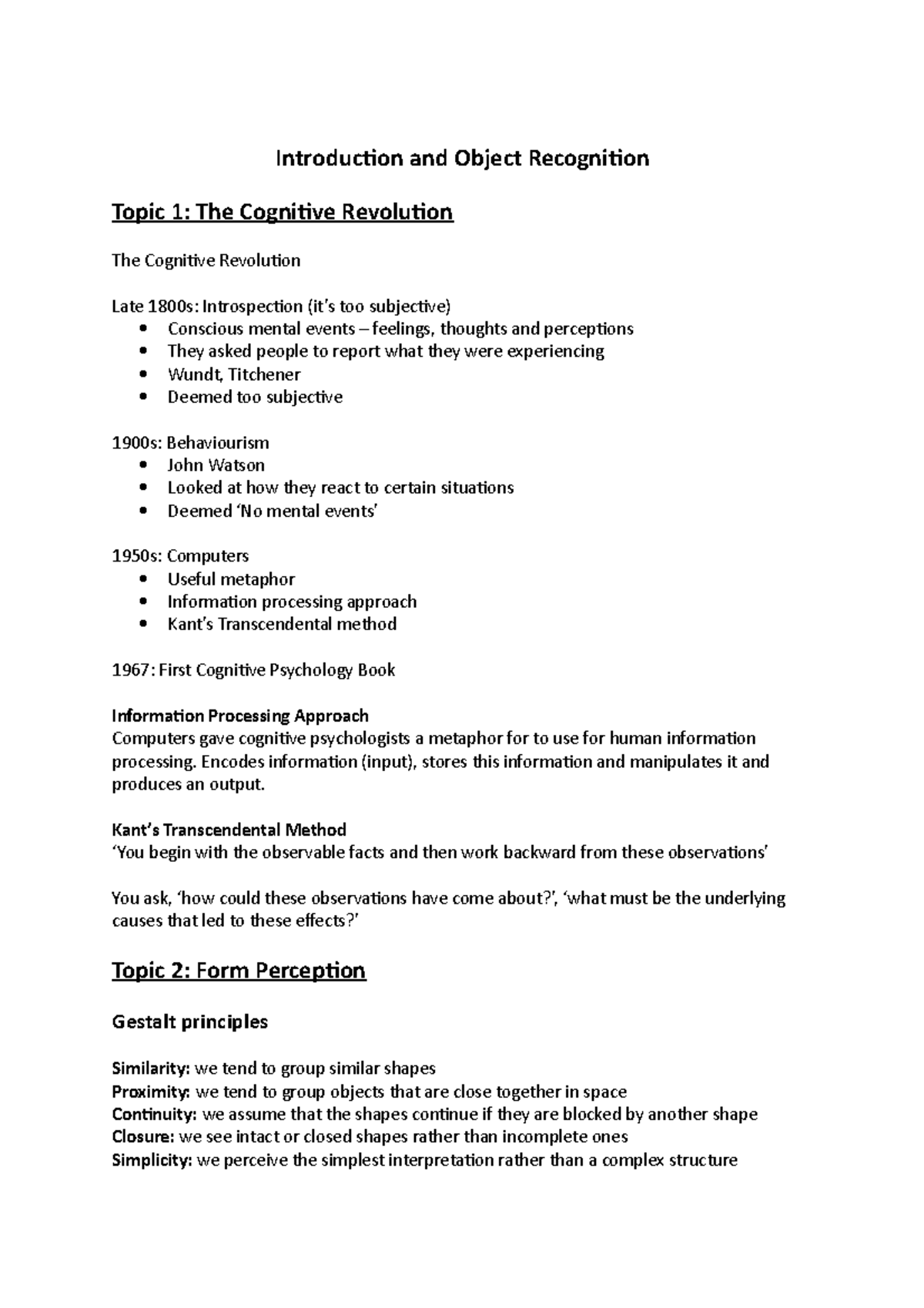 1. Introduction and Object Recognition - Introduction and Object ...