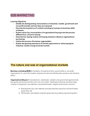 Exam 1 marketing study guide - MARKETING STRATEGY (Chapters 1 & 2) The ...