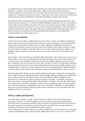 Short answer notes - Short answers : Visual text : - dominant and ...